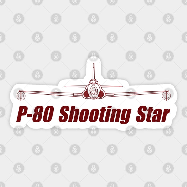 Lockheed P-80 Shooting Star - Shooting Star - Sticker | TeePublic